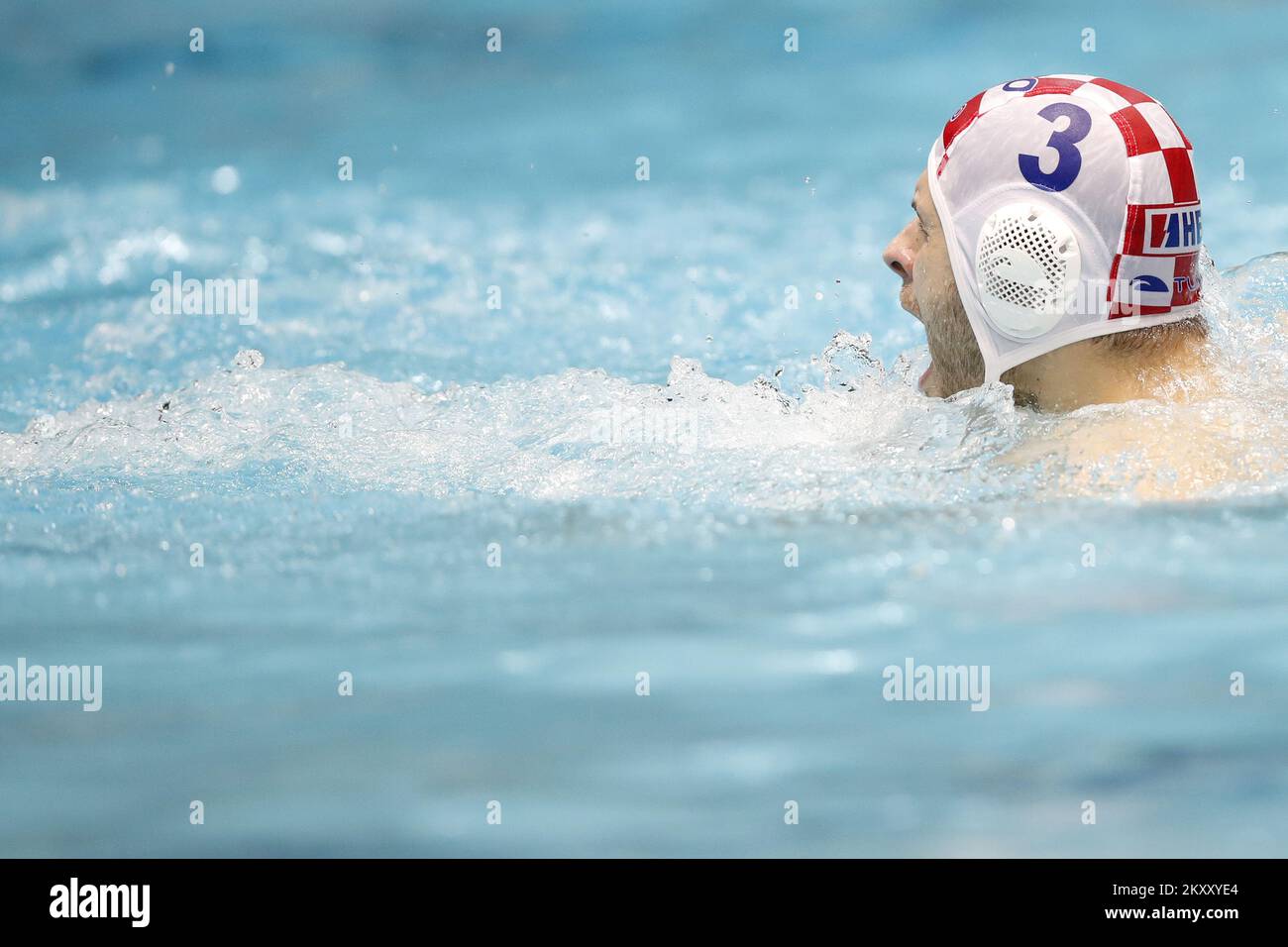 Loren Fatovic of Croatia reacts during FINA Men's Water Polo World ...