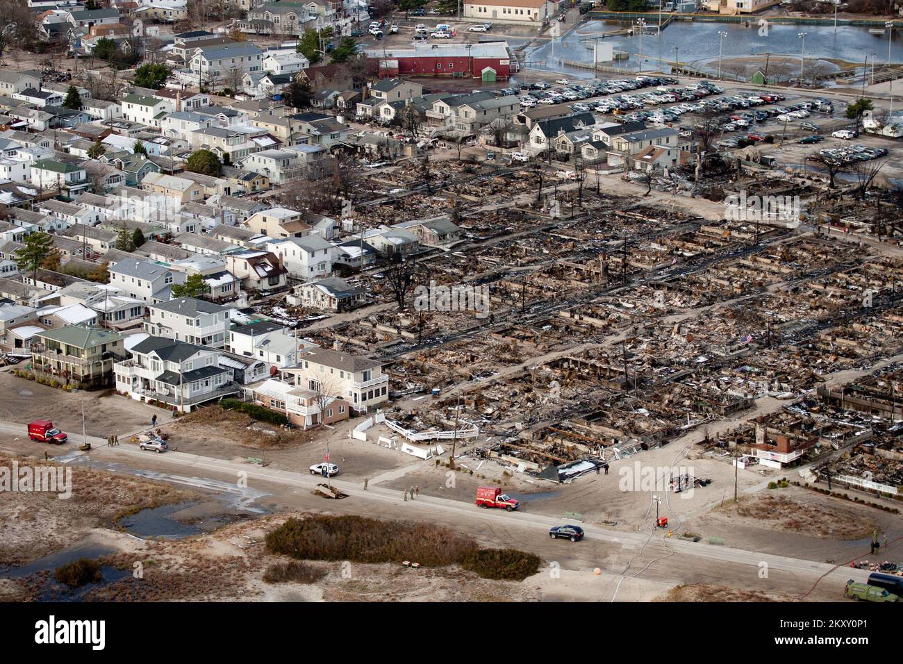 Hurricane sandy new york aerial hi-res stock photography and images - Alamy