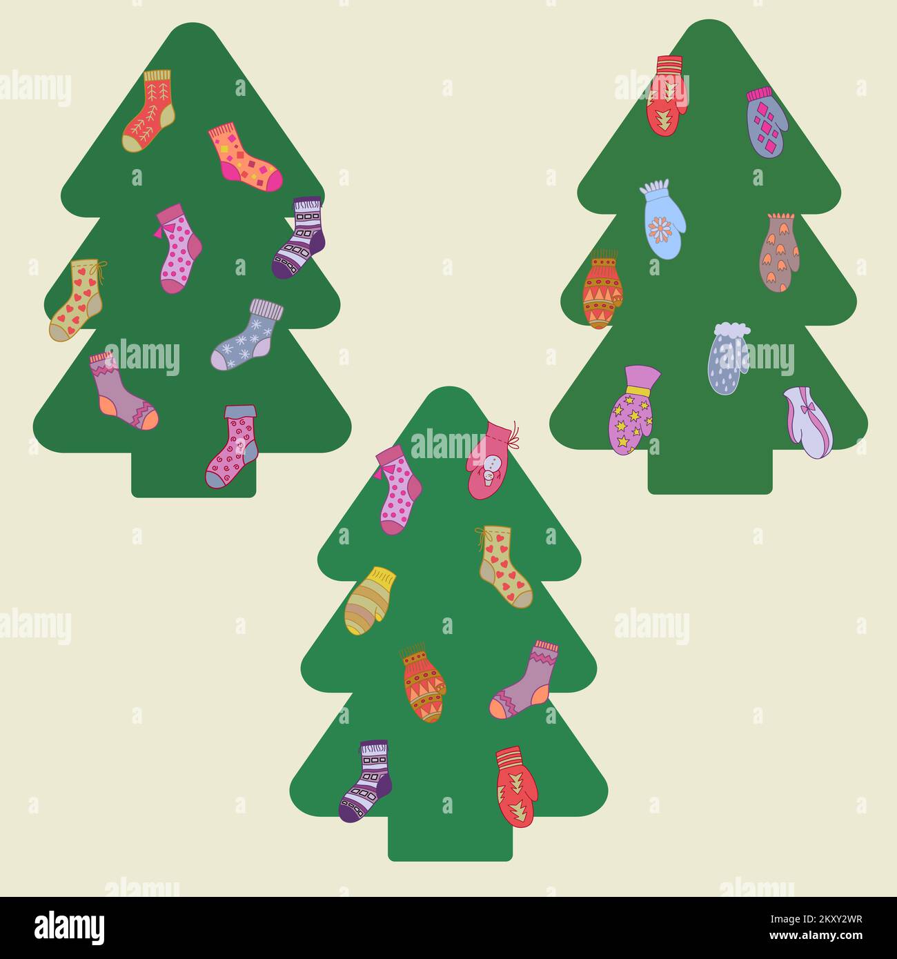 Clothing tree Stock Vector Images - Alamy