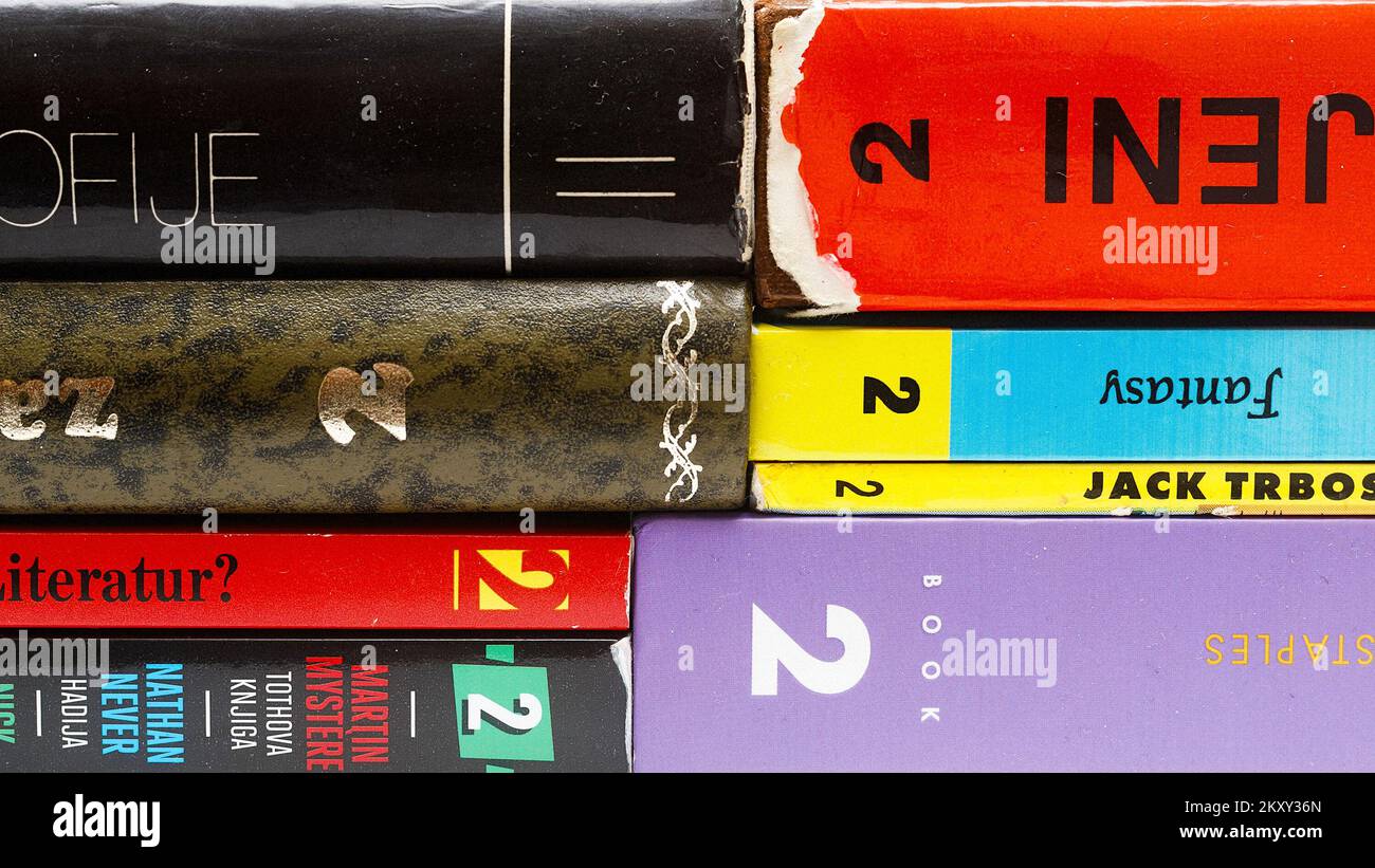 Photo taken on February 22, 2022., shows the second parts of the books ...