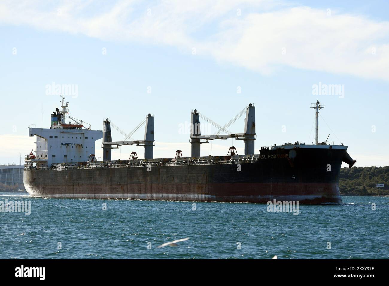 Cargo ship ASL FORTUNE, the largest cargo ship that ever sailed into ...