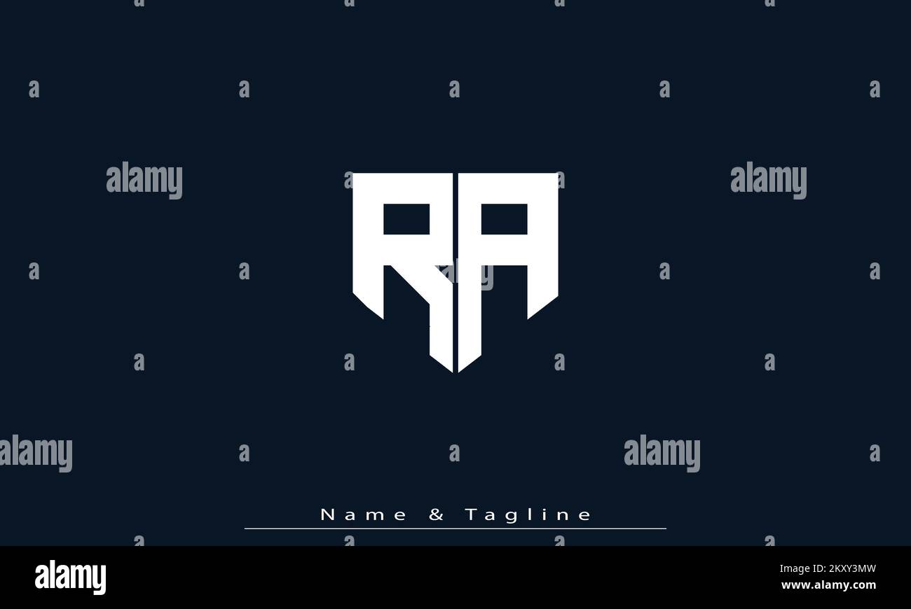 Alphabet letters Initials Monogram logo RA , AR Stock Vector Image ...