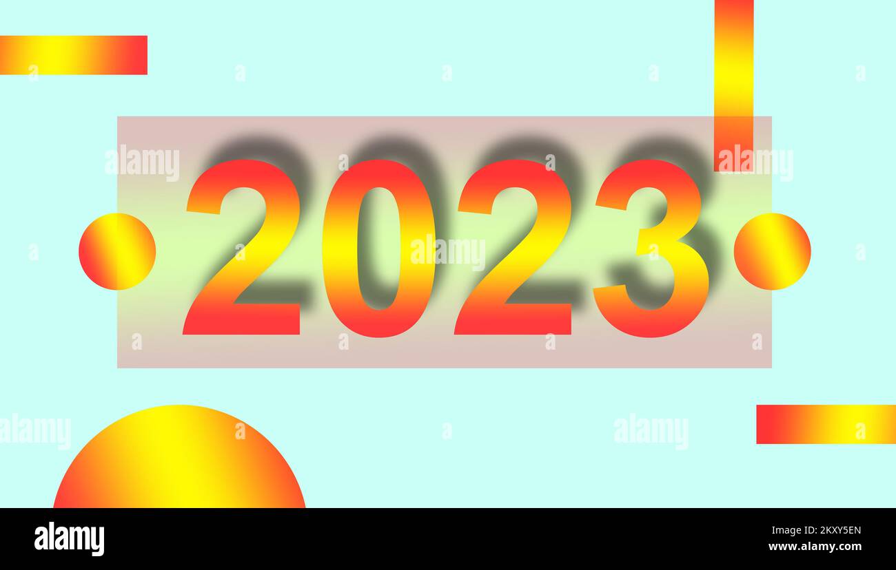 2023 calendar design hi-res stock photography and images - Alamy