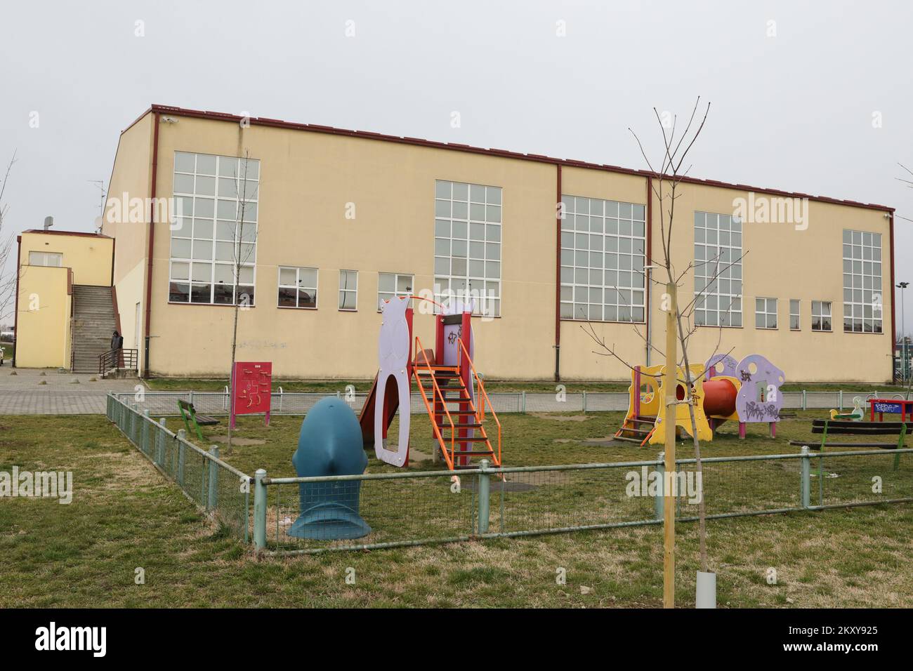 The picture shows the premises of the Osijek Sports Hall Jug ll, where ...
