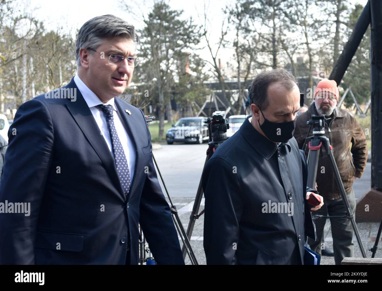 Croatian Prime Minister Andrej Plenkovic and Ukrainian Ambassador to ...