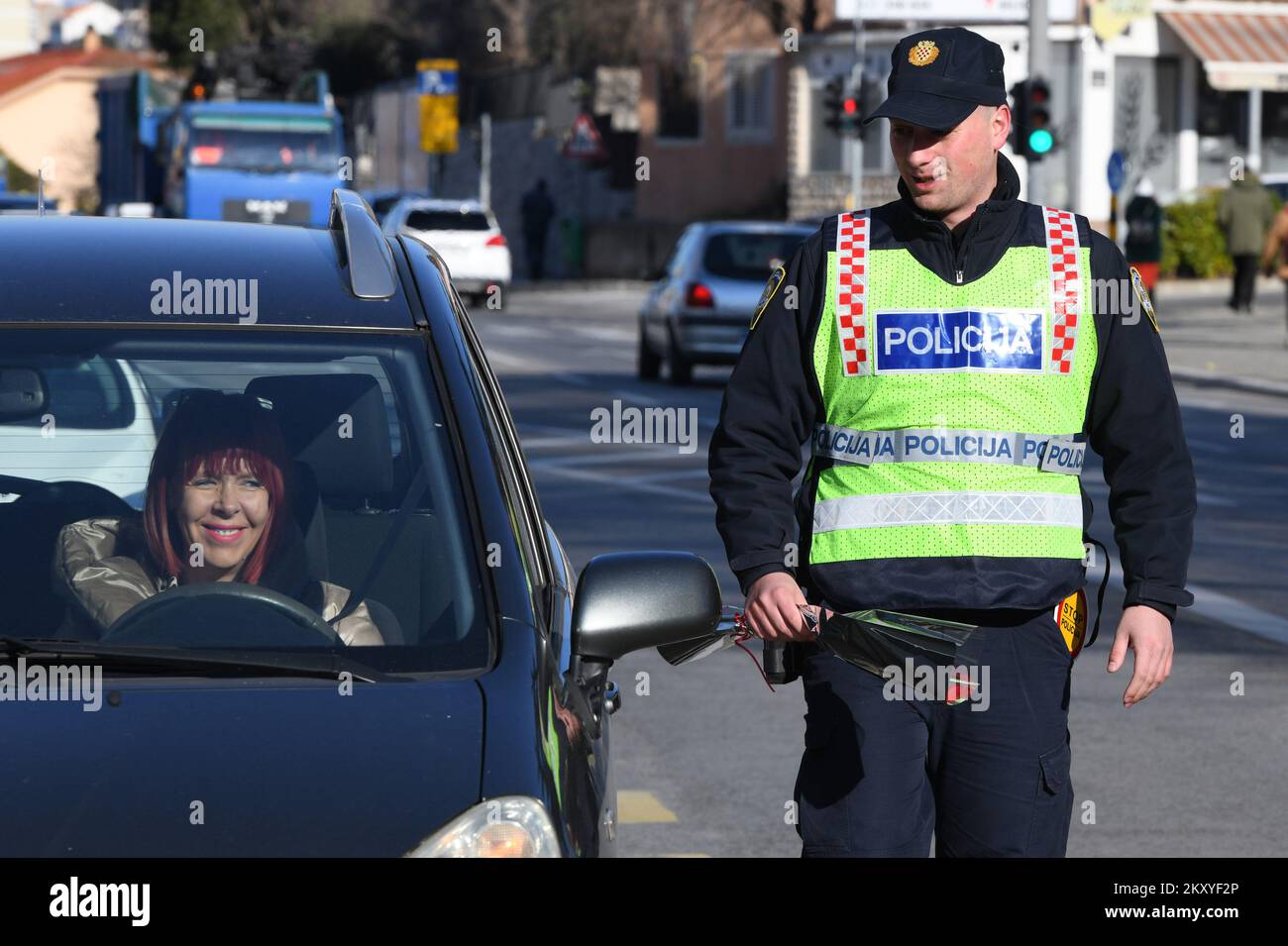 Sibenik-Knin County Traffic Police stopped women drivers and gave them ...