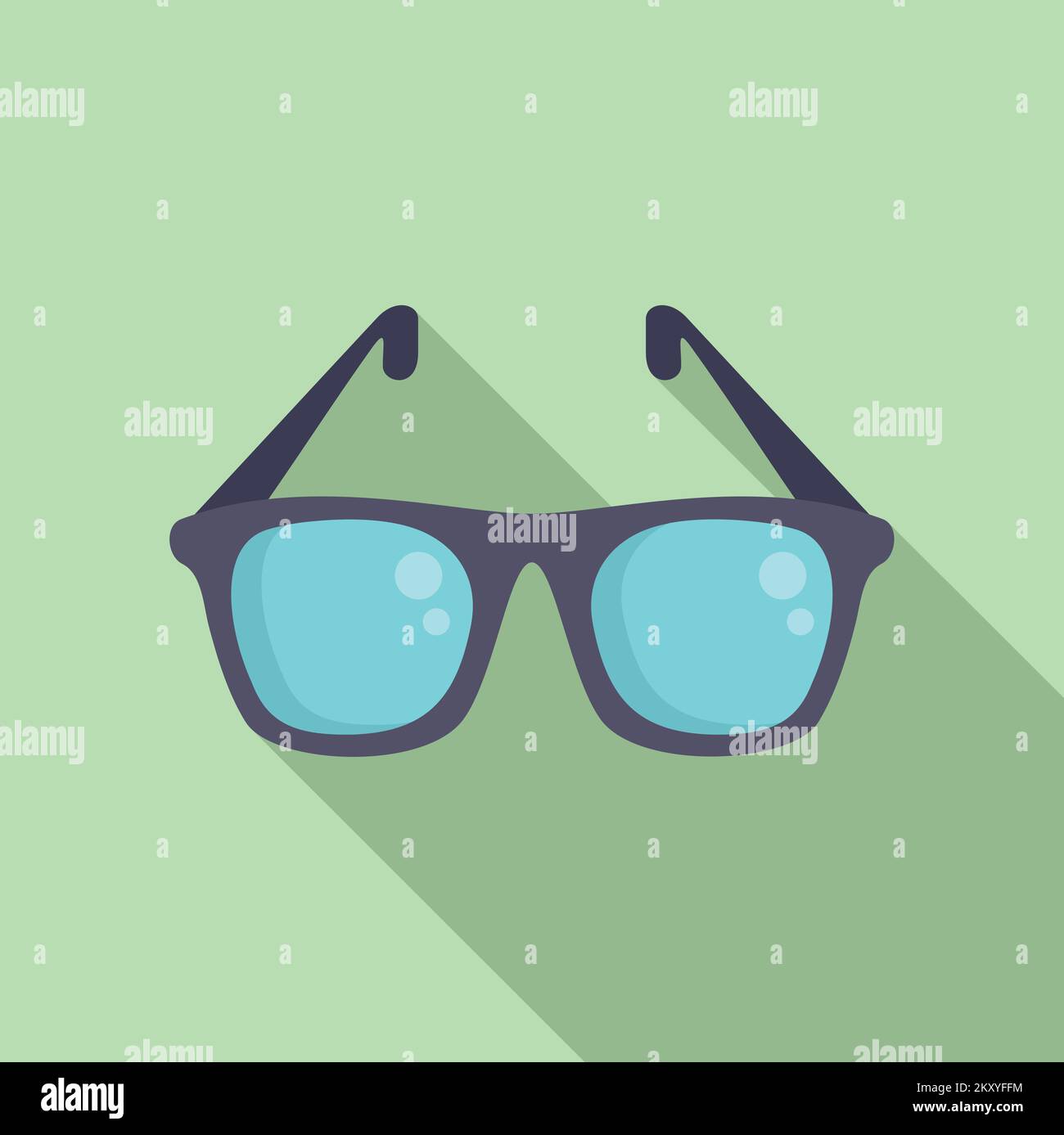 Scientist glasses icon flat vector. Lab research. Medical science Stock ...