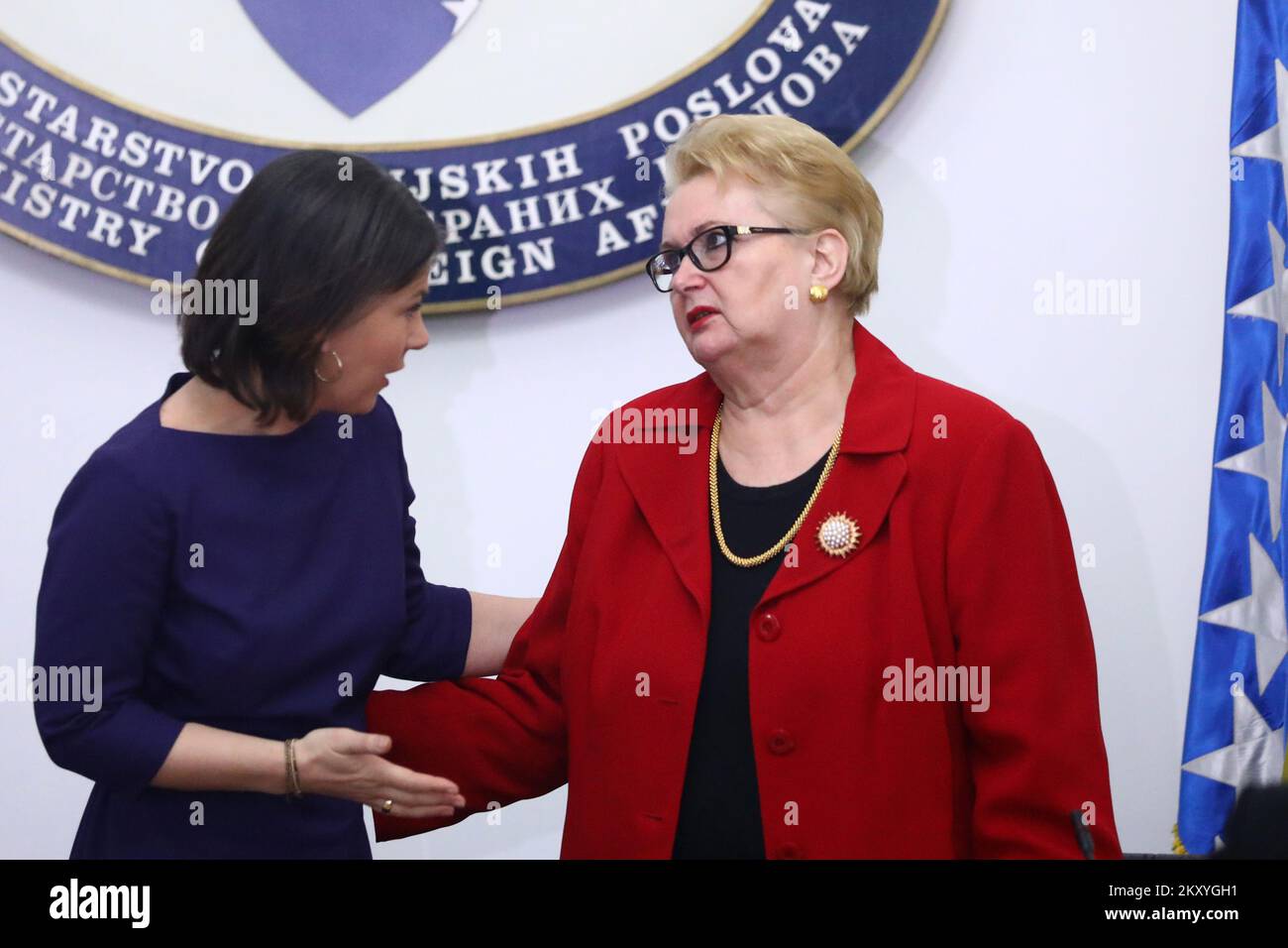 German Foreign Minister Annalena Baerbock and Bosnia and Herzegovina ...