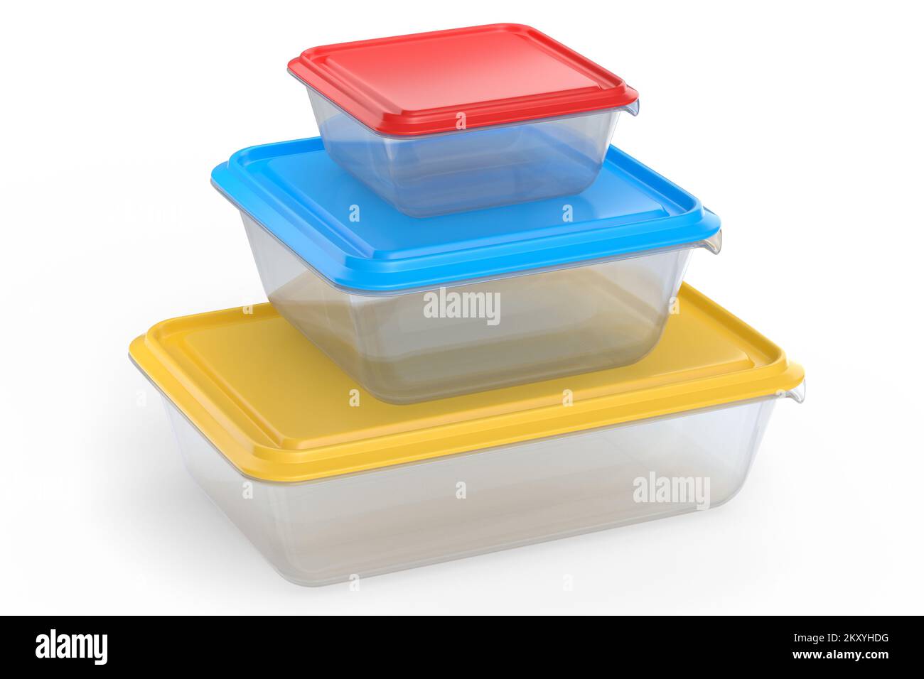 Set of food container for storing dishes, product tray box isolated on ...