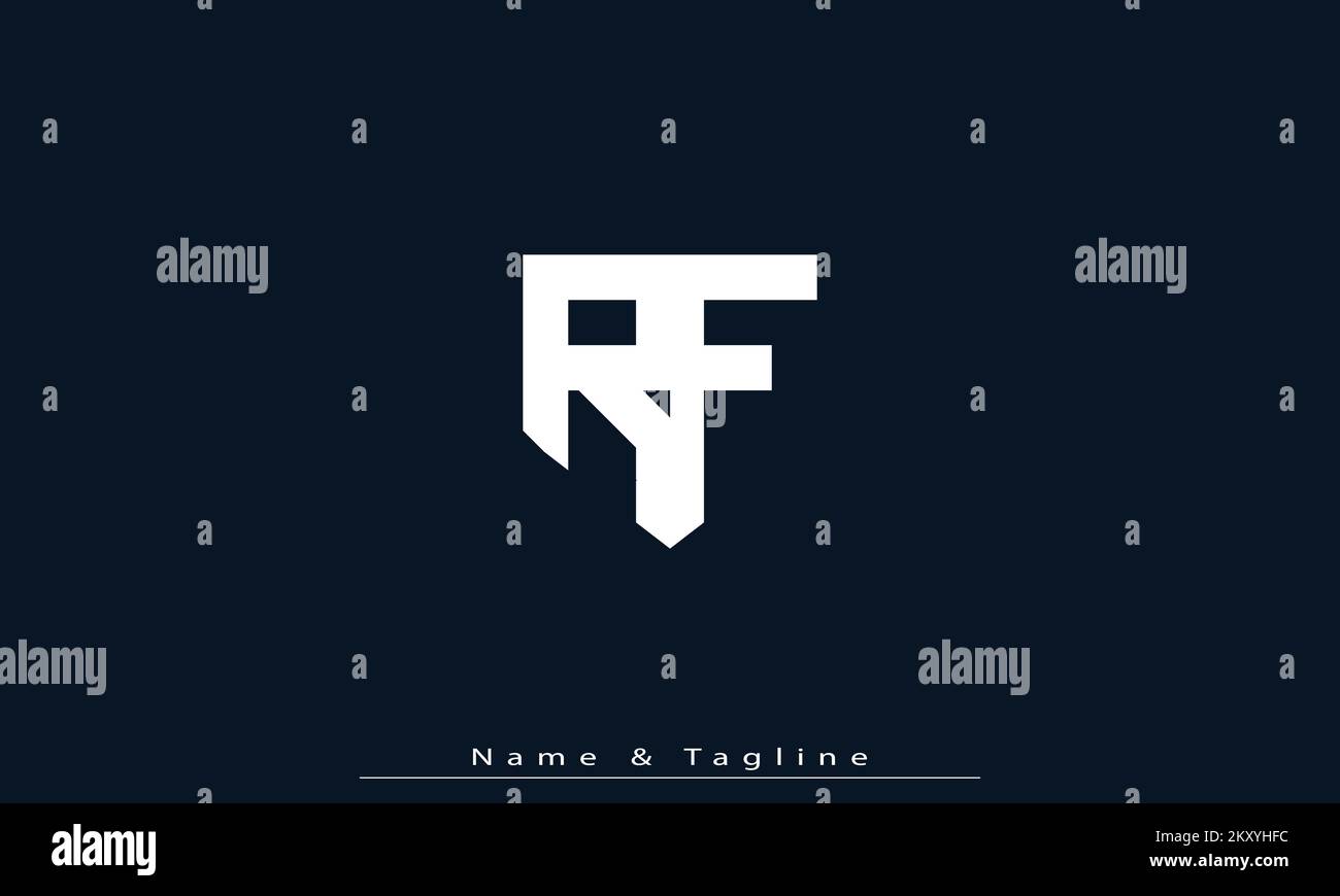 Alphabet letters Initials Monogram logo RF , FR Stock Vector Image ...