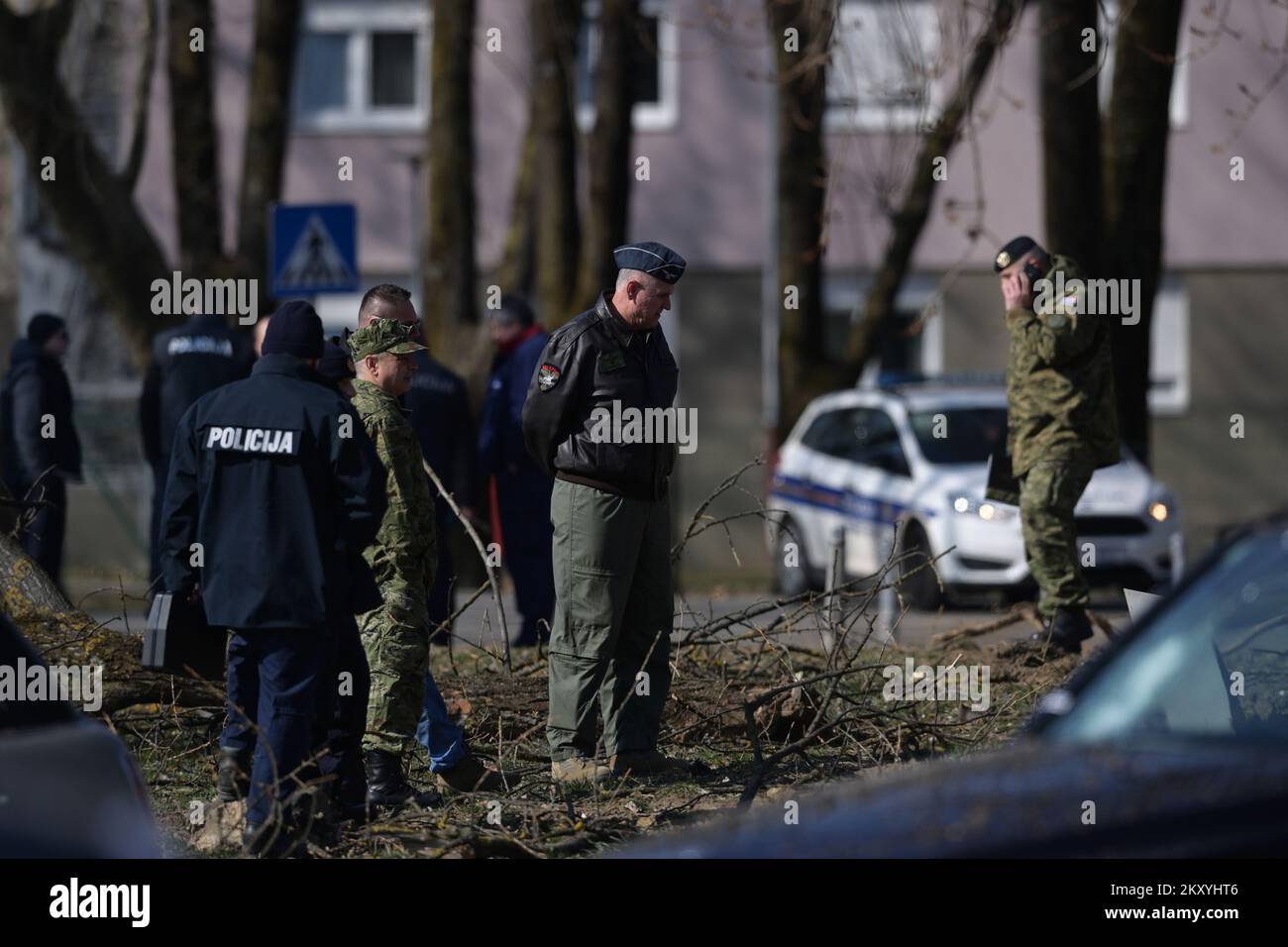 Police are conducting an investigation after the object fell from the ...