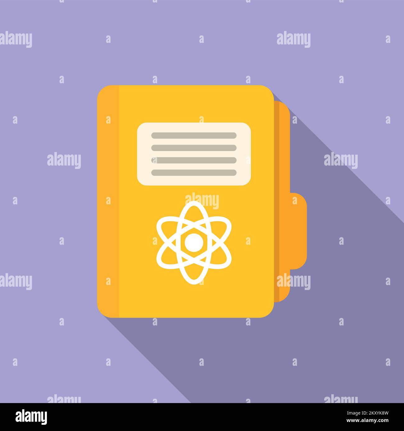 Research folder icon flat vector. Medical lab. Medicine experiment ...
