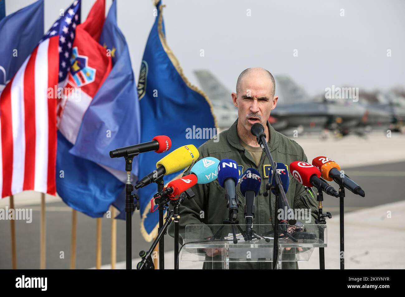 Commander of the 31st Fighter Wing Brigadier at Aviano Air Base General ...