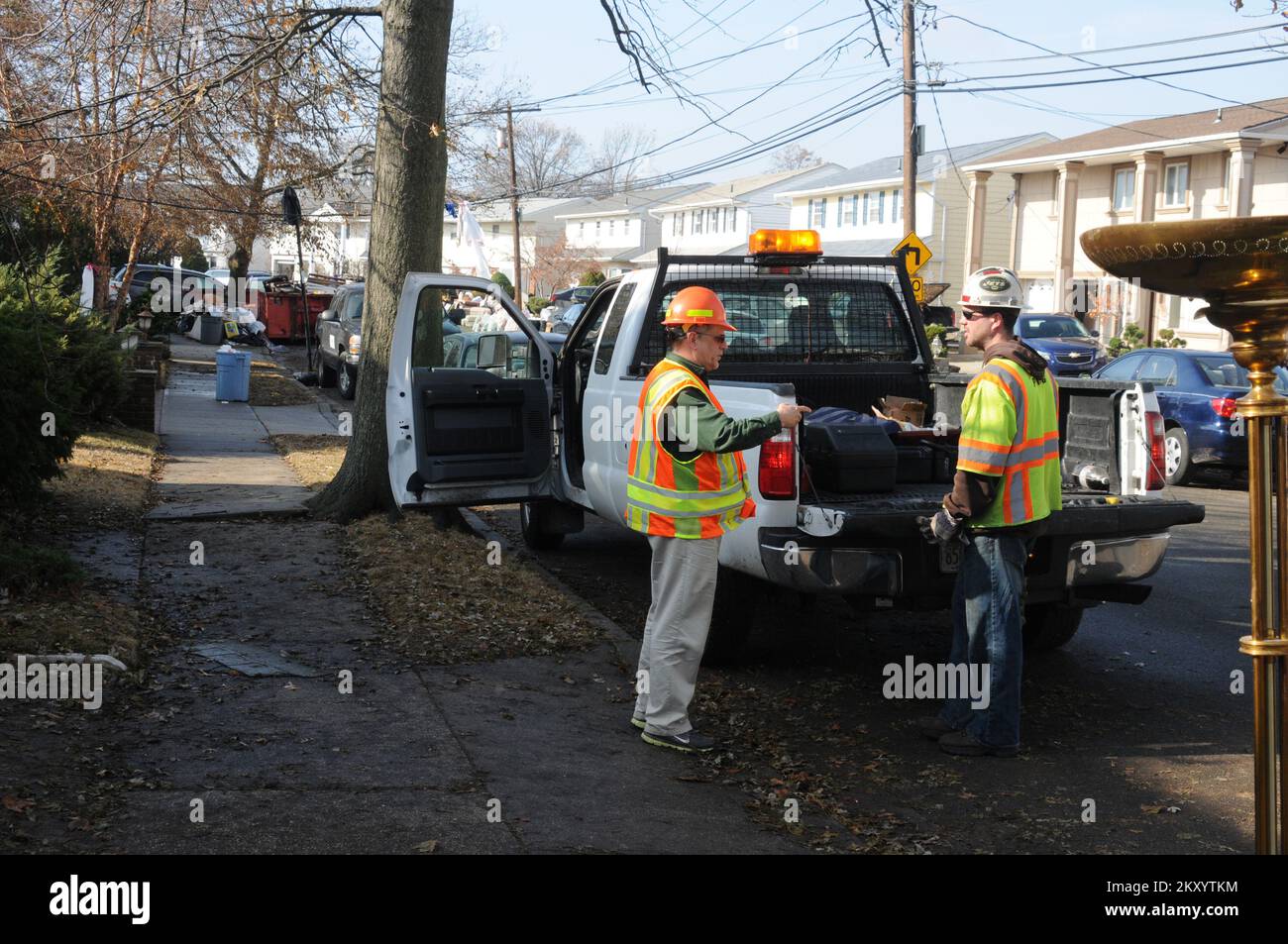 DOT Inspector with Debris Clean up.. New York Hurricane Sandy ...