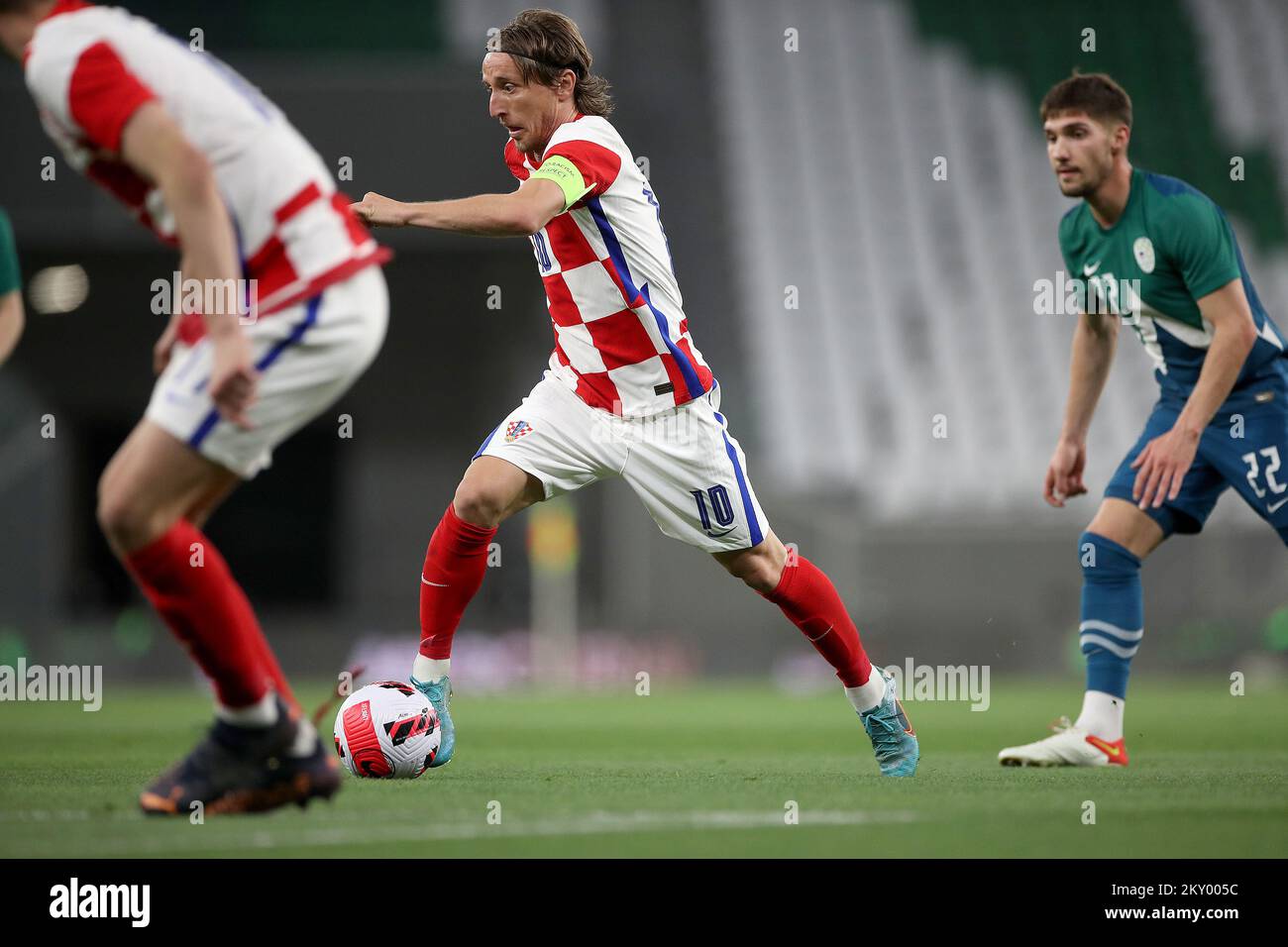 Luka Modric of Croatia in action during the international friendly ...