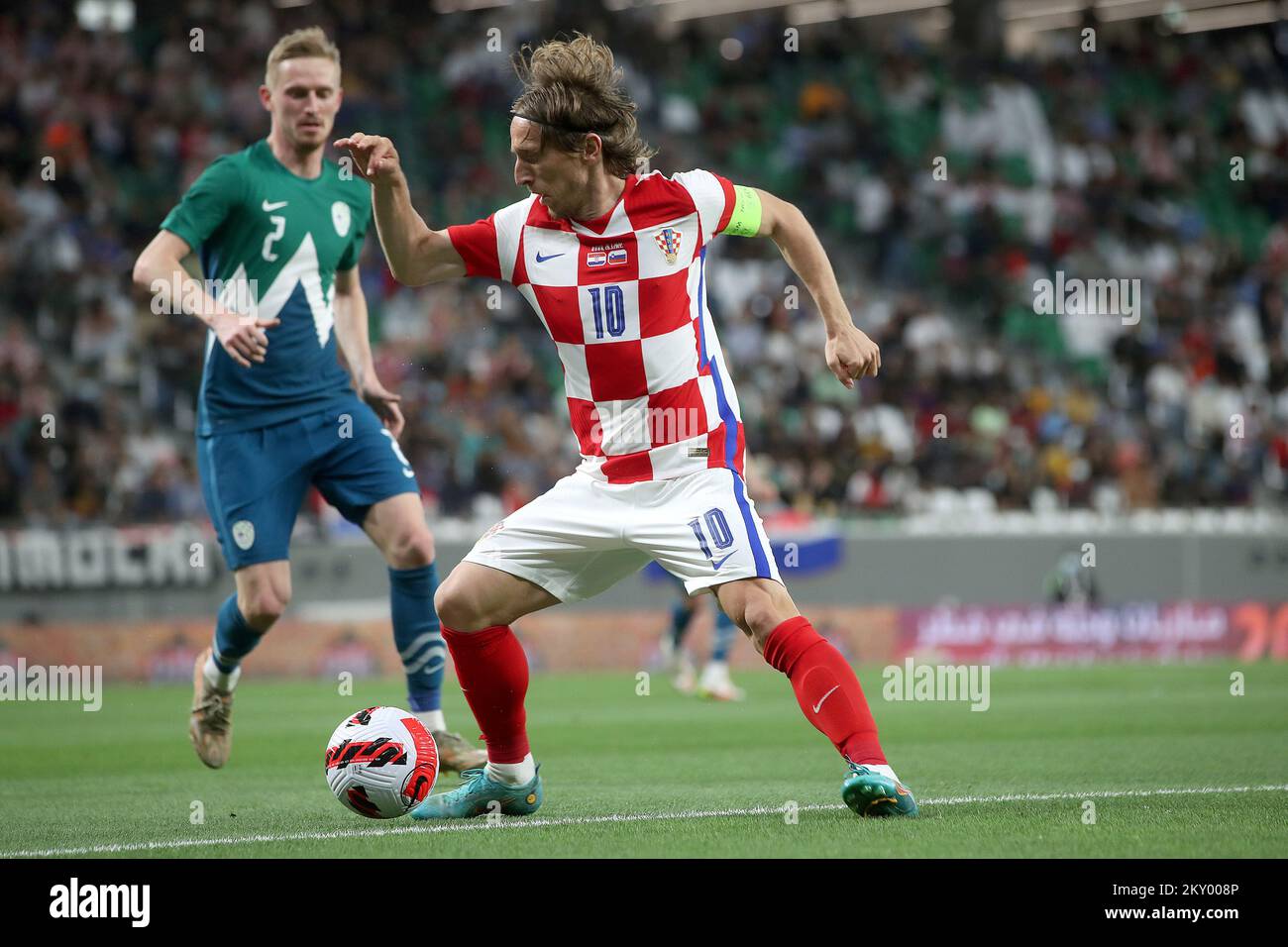 Luka Modric of Croatia in action during the international friendly ...