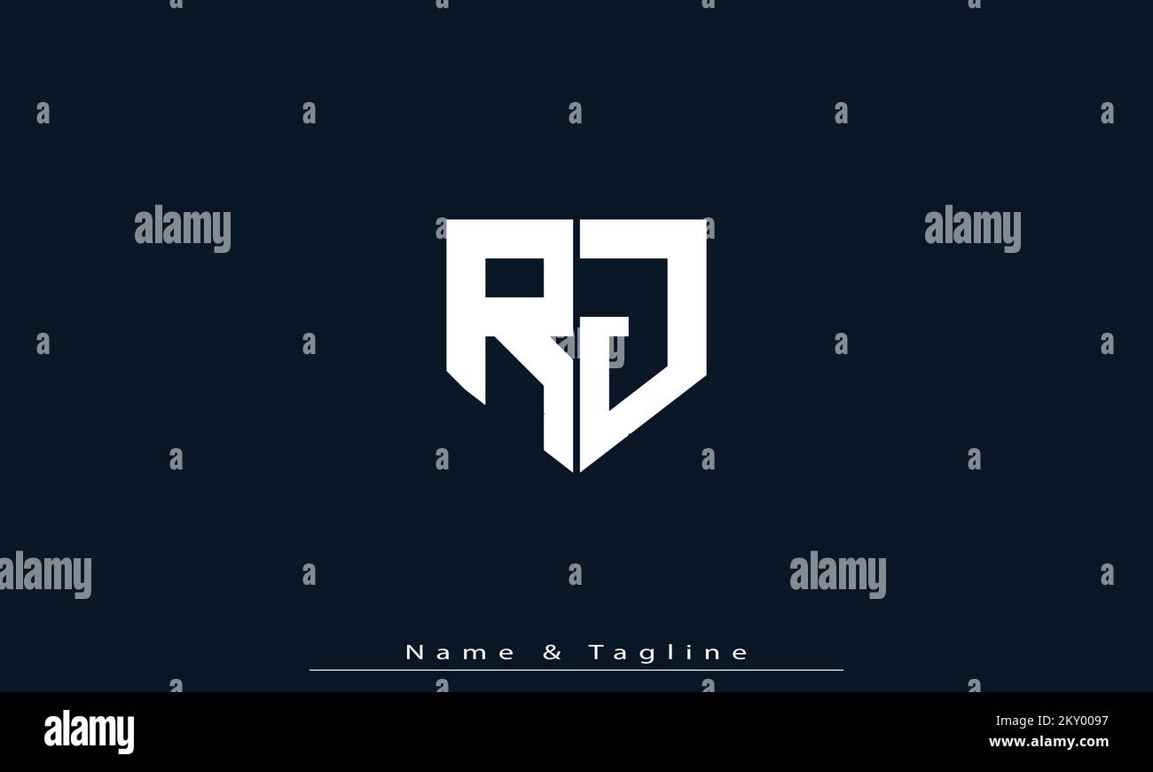 Alphabet letters Initials Monogram logo RJ , JR Stock Vector Image ...
