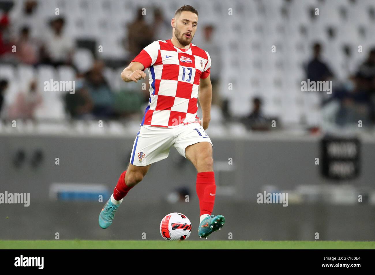 Nikola Vlasic of Croatia in action during the international friendly ...