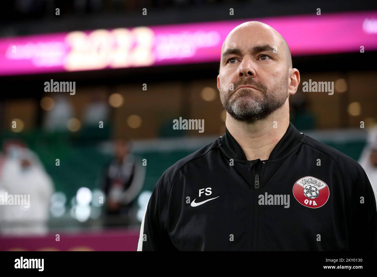 Qatar Head coach Felix Sanchez during the international friendly match ...