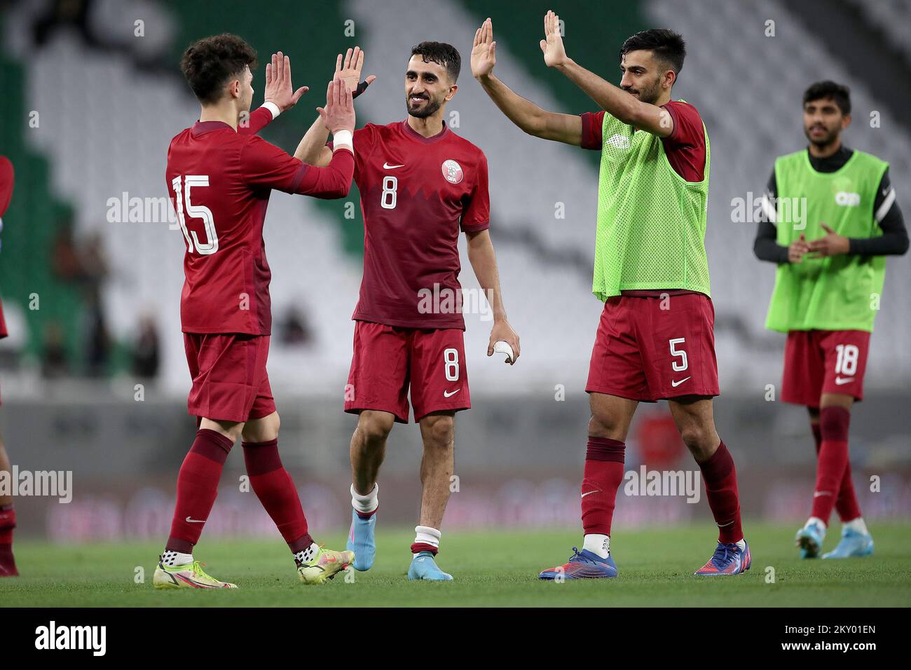 Bassam Al-Rawi of Qatar, Ali Asadalla of Qatar and Tarek Salman of ...