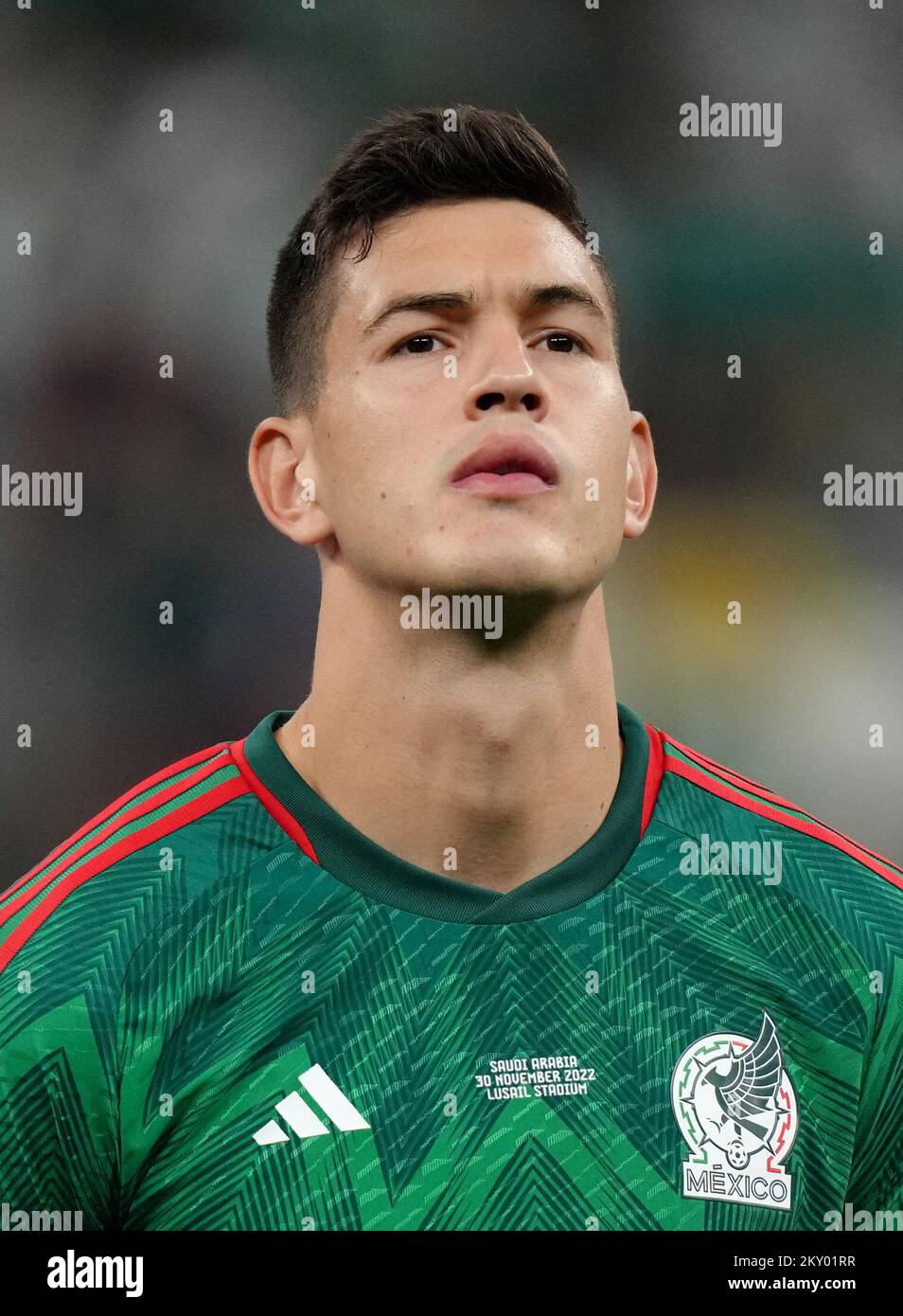 Mexico's Cesar Montes before the FIFA World Cup Group C match at the ...