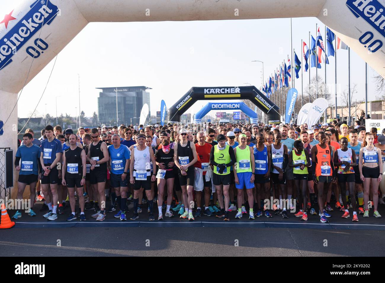 Runners attend 7th Zagreb Spring Half Marathon - Zagreb21 powered by Heineken 0.0. Photo: Bruno ...