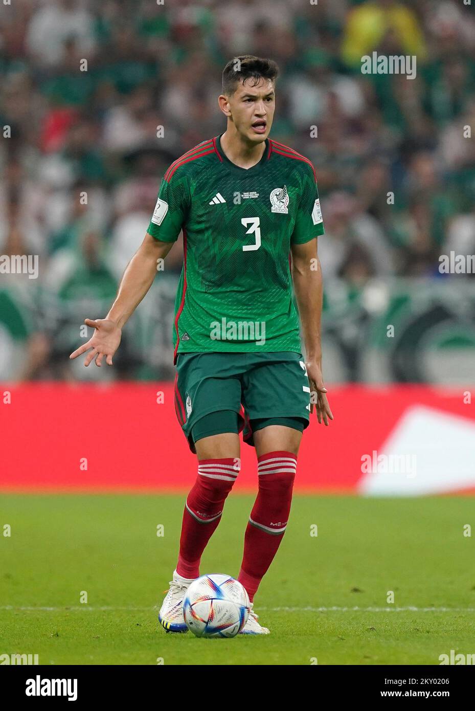 Mexico's Cesar Montes during the FIFA World Cup Group C match at the ...