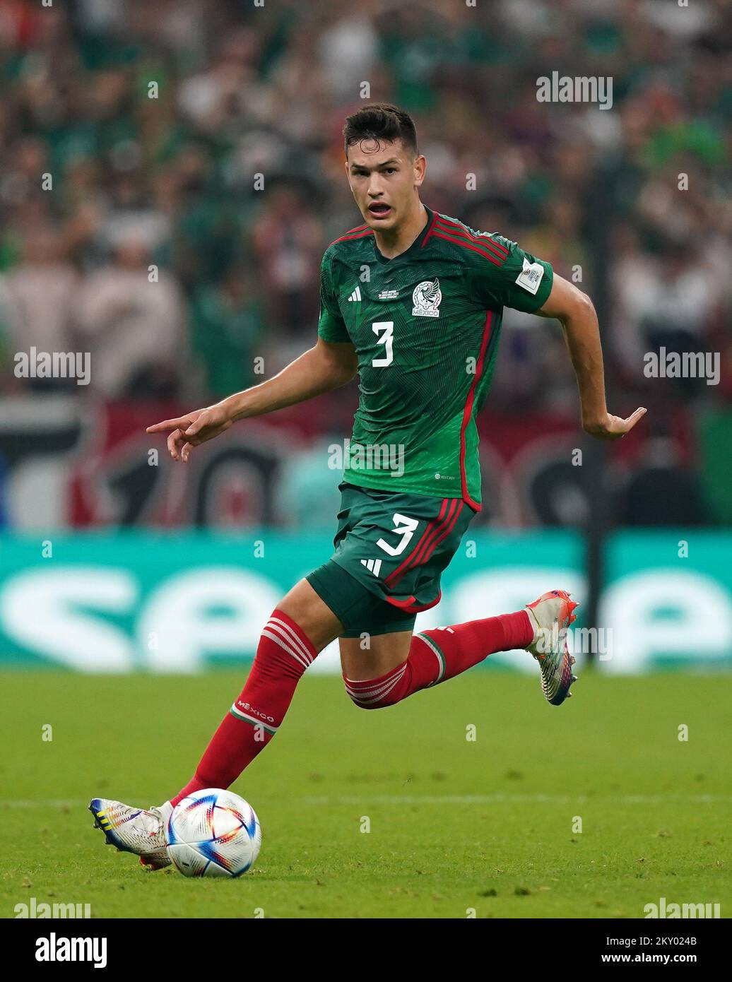 Mexico's Cesar Montes during the FIFA World Cup Group C match at the ...