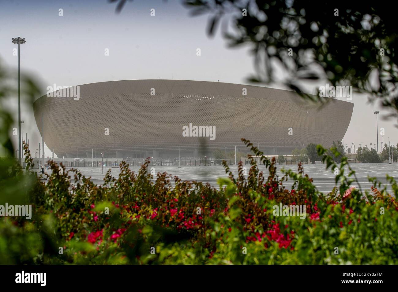 General view of Lusail Stadium, in Lusail, Qatar, on March 28, 2022 ...