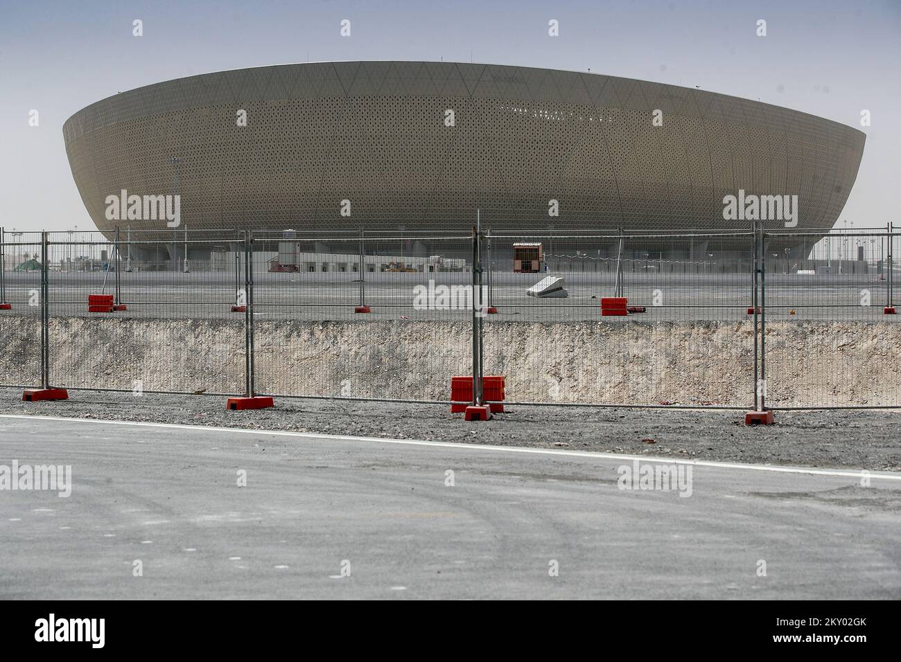 General view of Lusail Stadium, in Lusail, Qatar, on March 28, 2022 ...