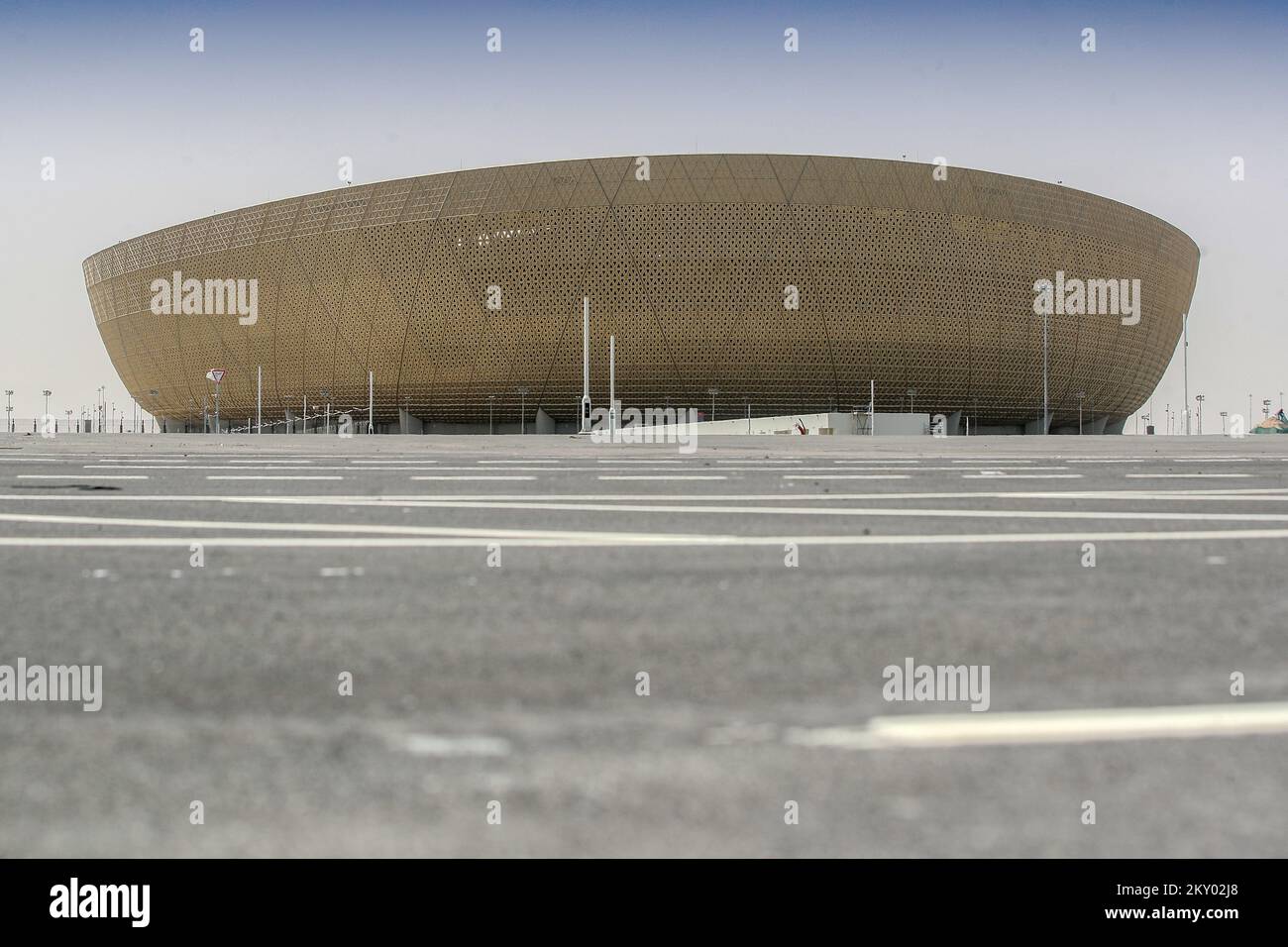 General view of Lusail Stadium, in Lusail, Qatar, on March 28, 2022 ...