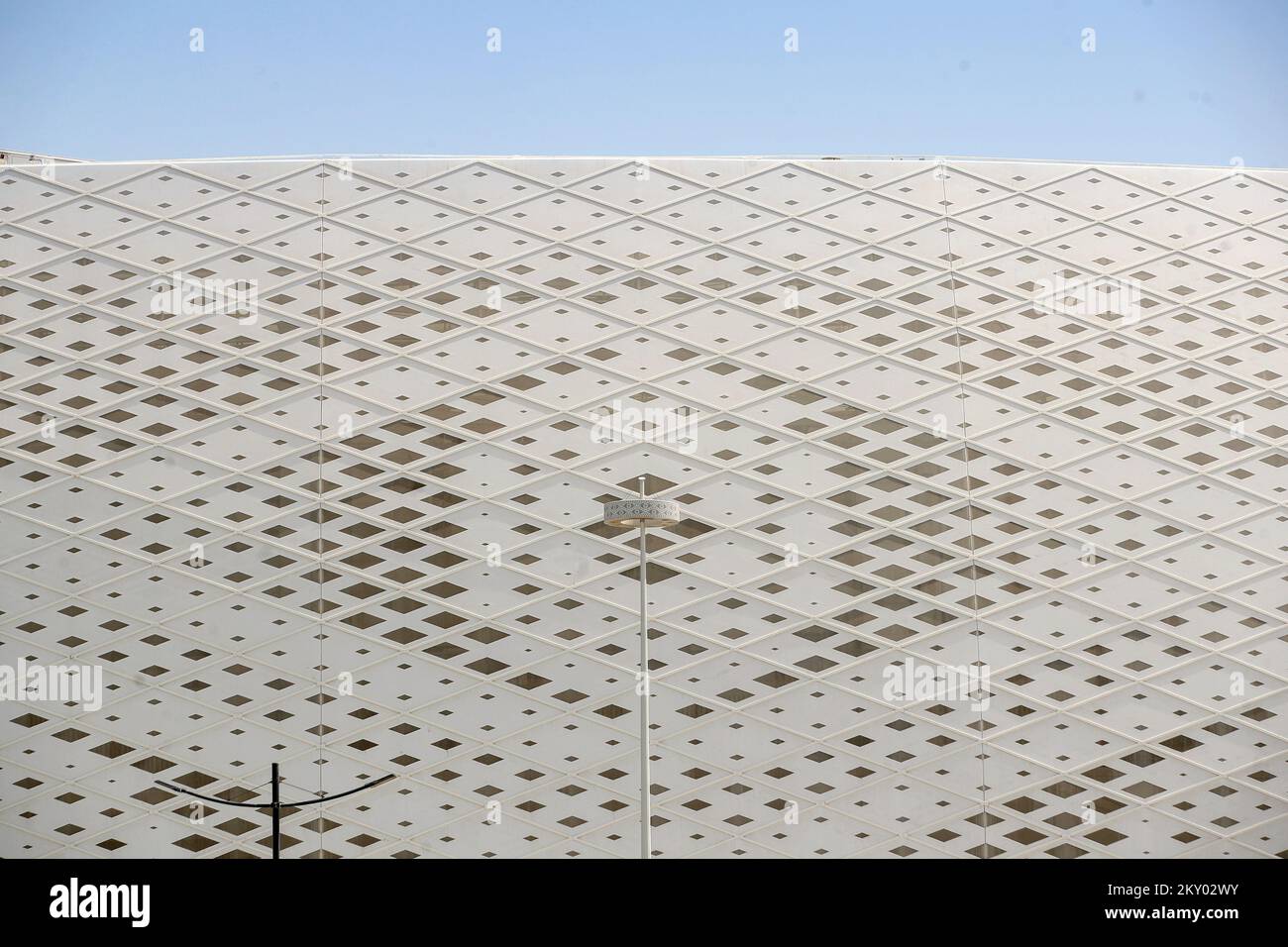 The photo shows Al Thumama Stadium in Doha, Qatar on March 29, 2022. Al ...