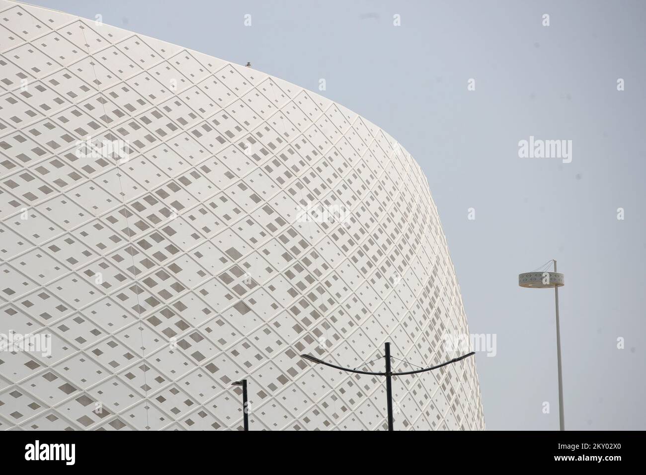 The photo shows Al Thumama Stadium in Doha, Qatar on March 29, 2022. Al ...