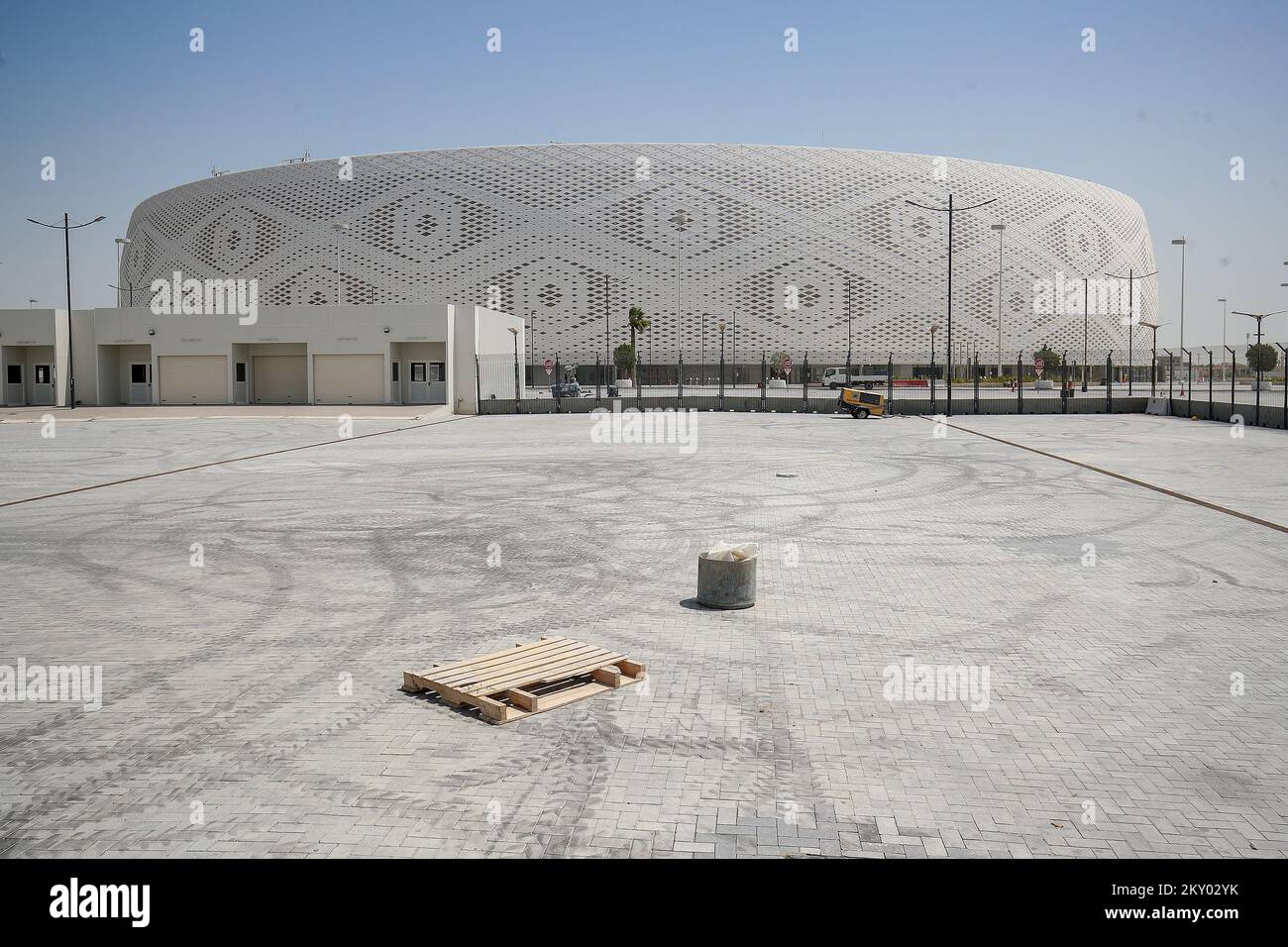 The photo shows Al Thumama Stadium in Doha, Qatar on March 29, 2022. Al ...