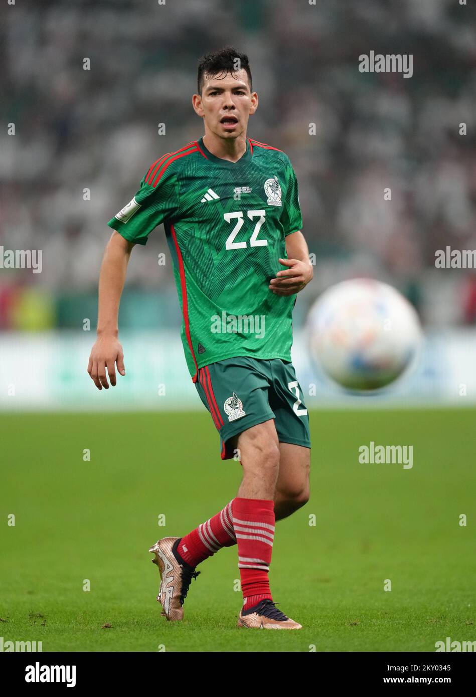 Mexico's Hirving Lozano during the FIFA World Cup Group C match at the ...