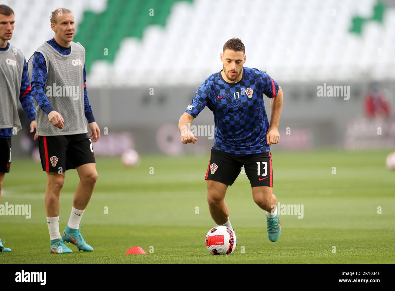 Nikola Vlasic of Croatia warm up prior the international friendly match ...