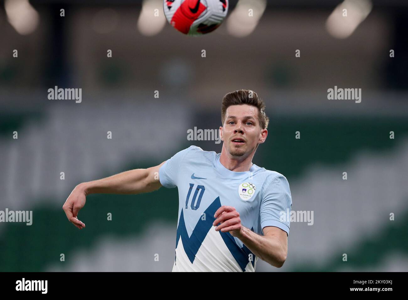Miha Zajc of Slovenia during the international friendly match between ...