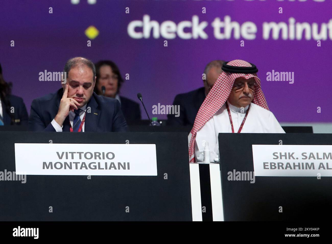 FIFA Vice President and Concacaf President Vittorio Montagliani and ...