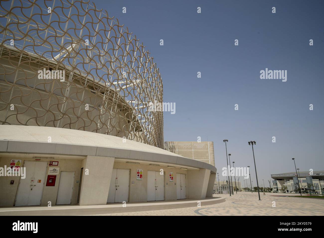 General view of the Al-Rayyan Stadium in Doha, Qatar, on March 29, 2022 ...