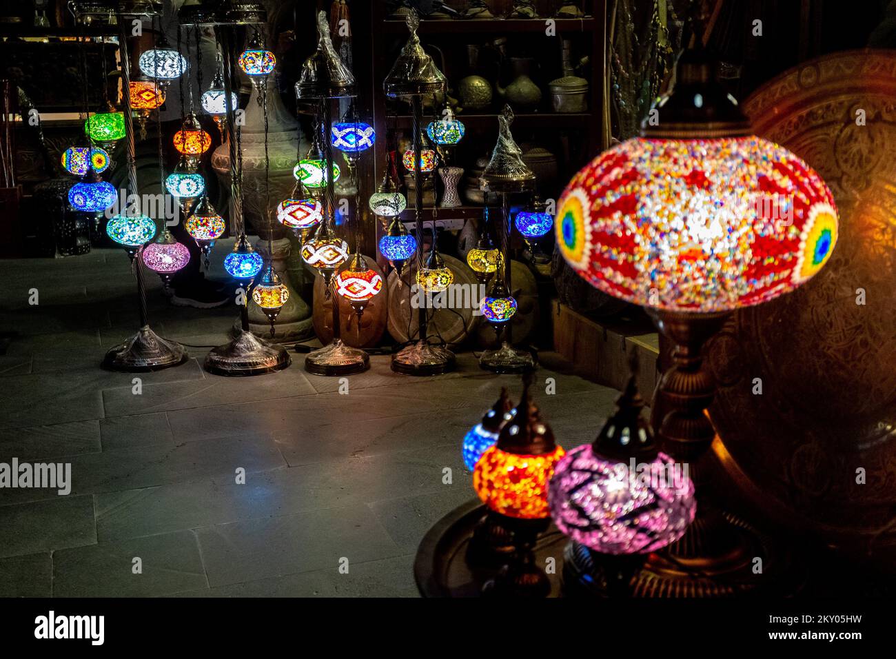 View of the famous Souq Waqif market in Doha, Qatar on April 1, 2022 ...
