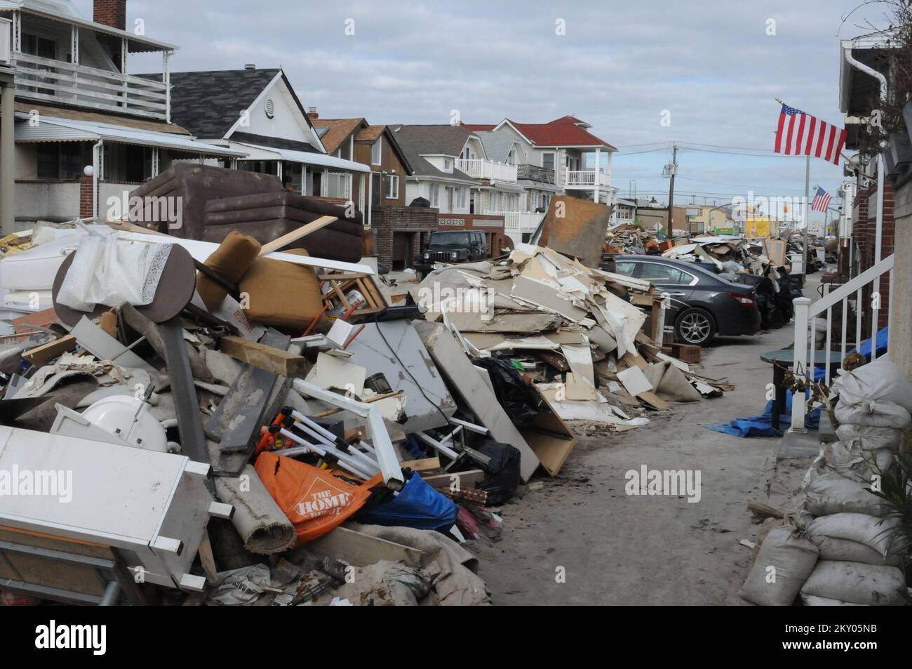 Storm Destroyed Possessions Now Debris. New York Hurricane Sandy ...