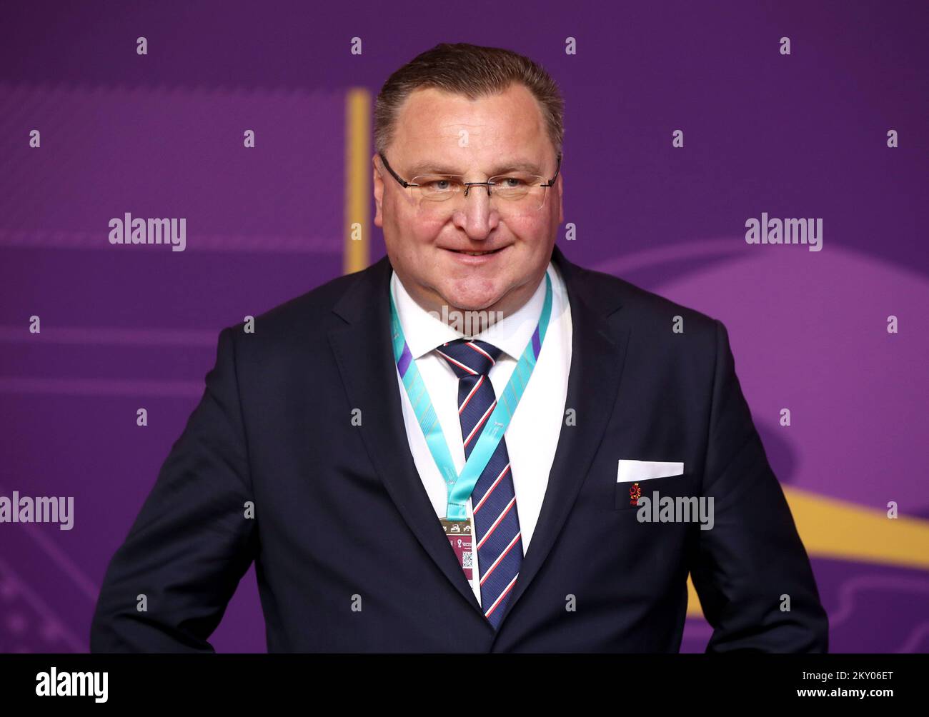 Head Coach Czesaw Michniewicz of Poland arrives prior to the FIFA World ...