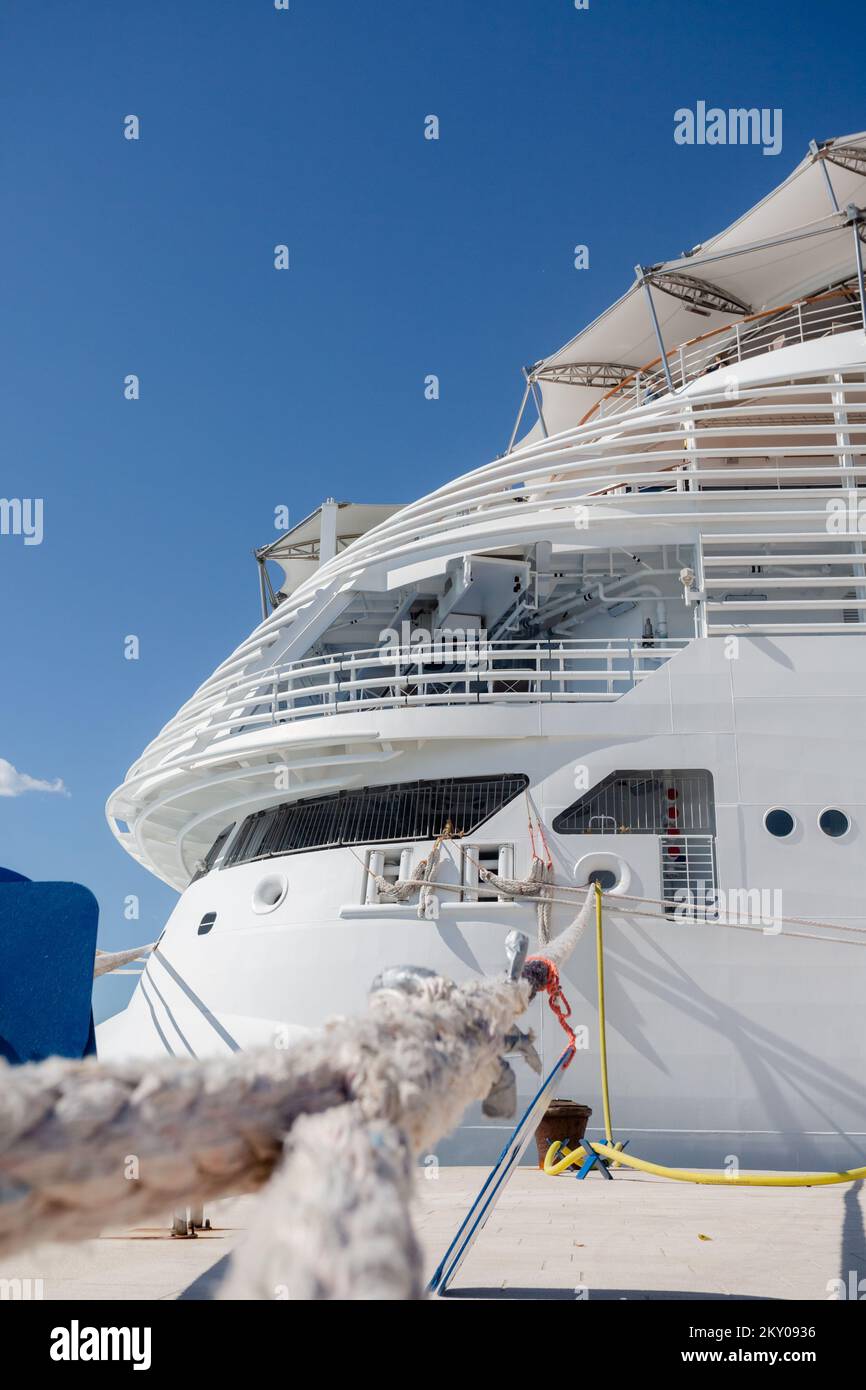 Silversea Cruises' Luxury Ship Silver Moon seen in Zadar Port, in Zadar ...