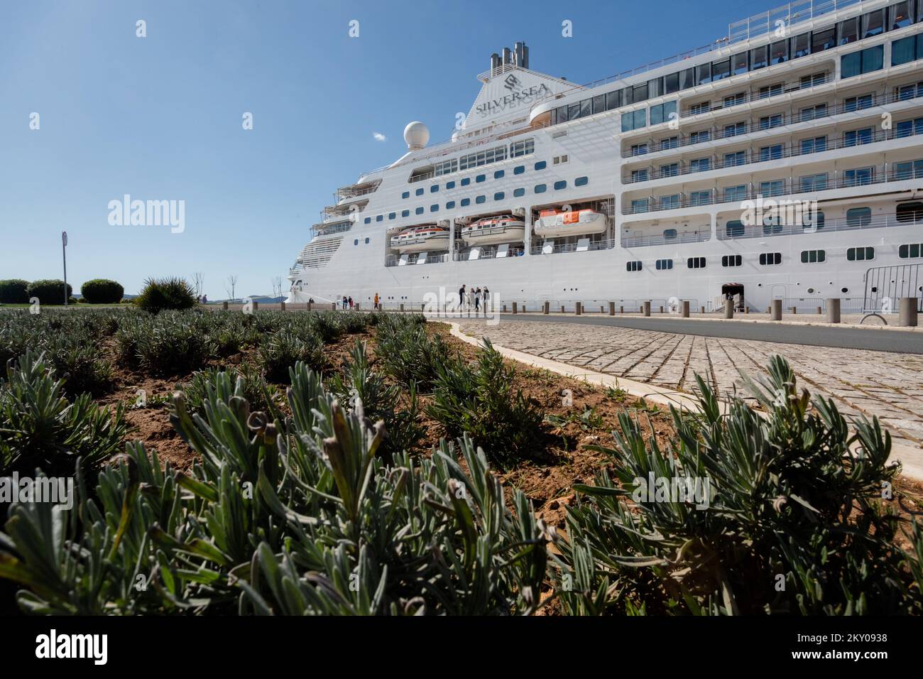 Silversea Cruises' Luxury Ship Silver Moon seen in Zadar Port, in Zadar ...