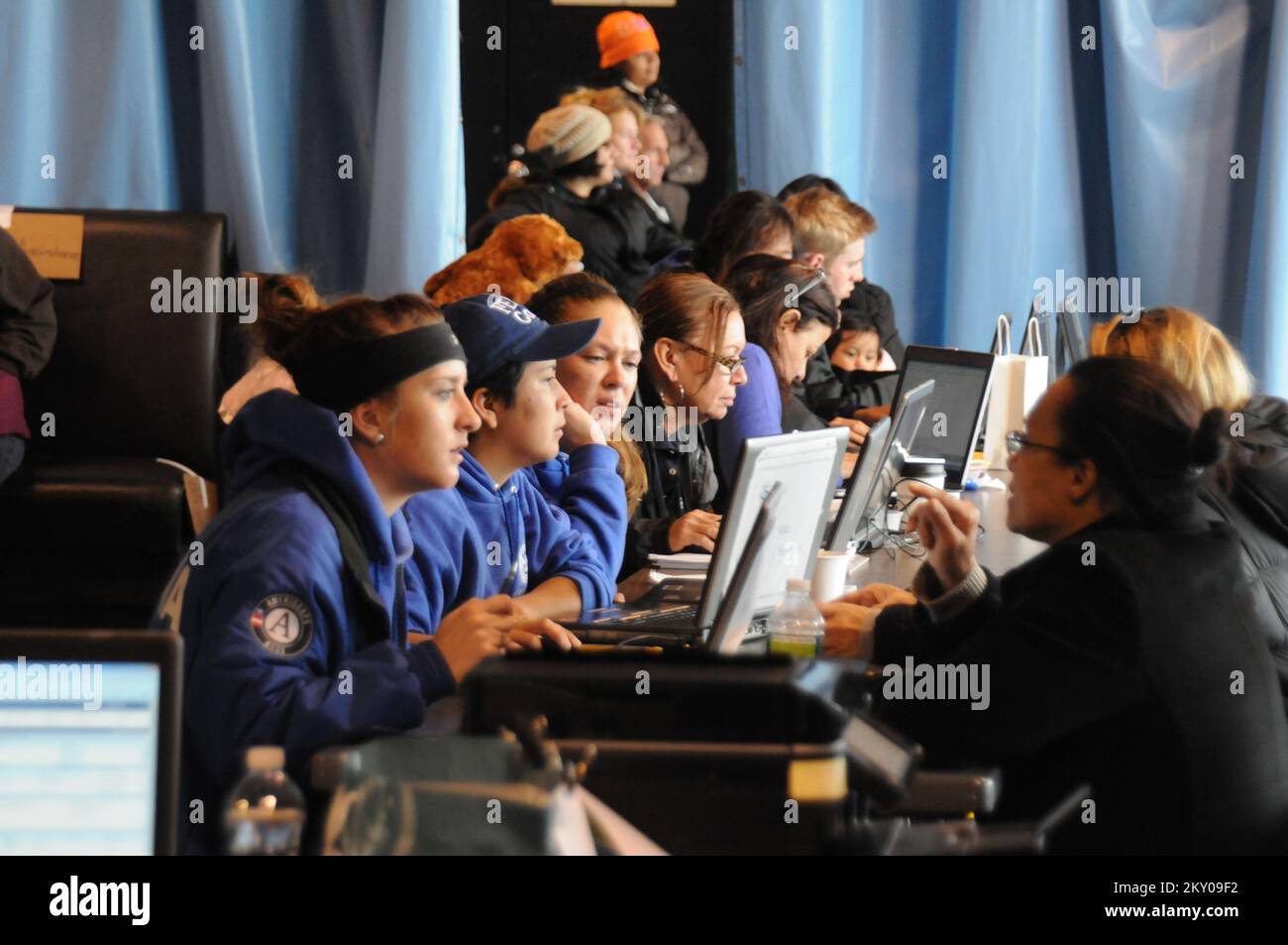 FEMA Corps at Disaster Recovery Center. New York Hurricane Sandy ...