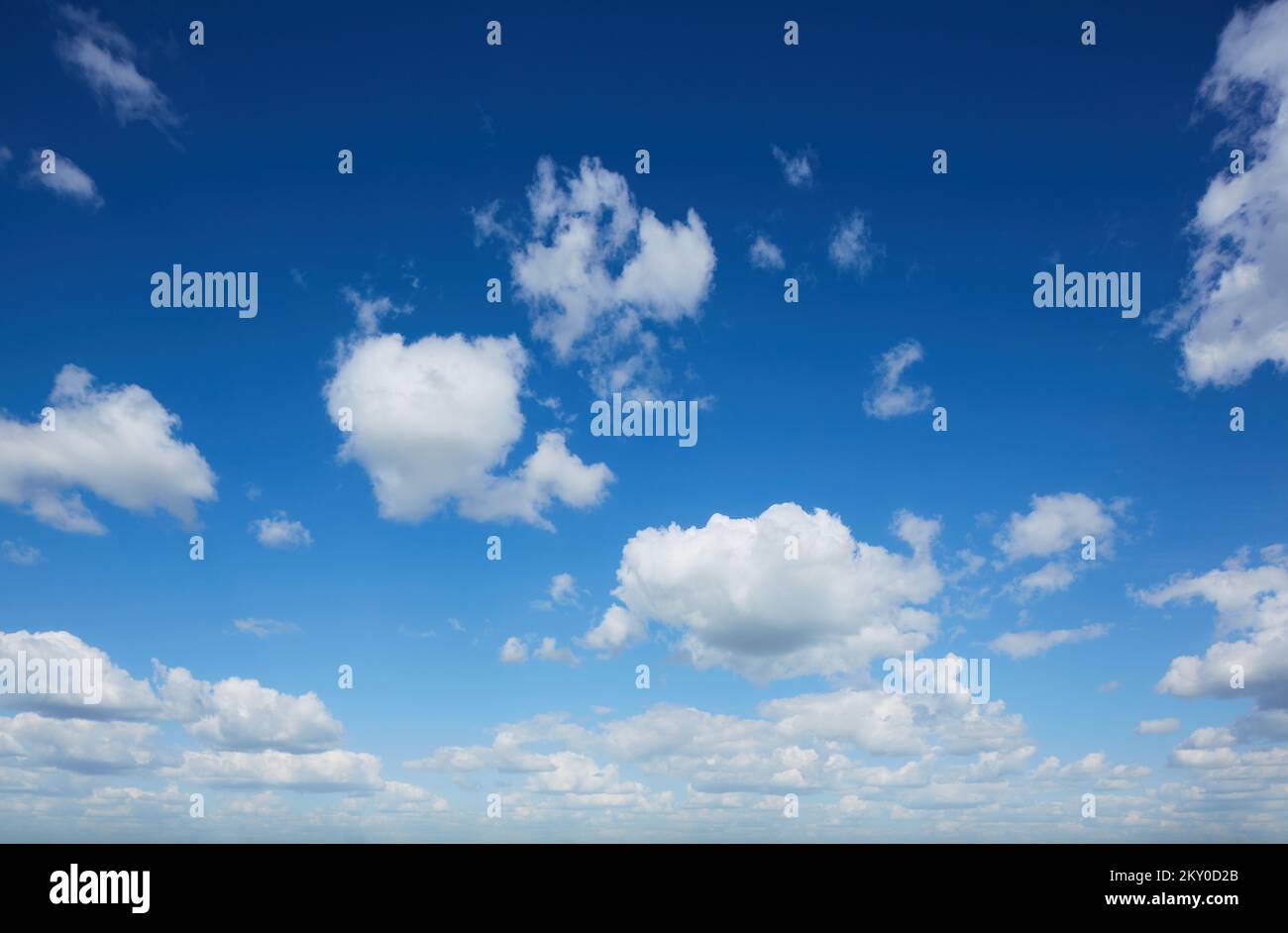 Panorama of daytime sky with clouds. Sky background, daylight sky with ...