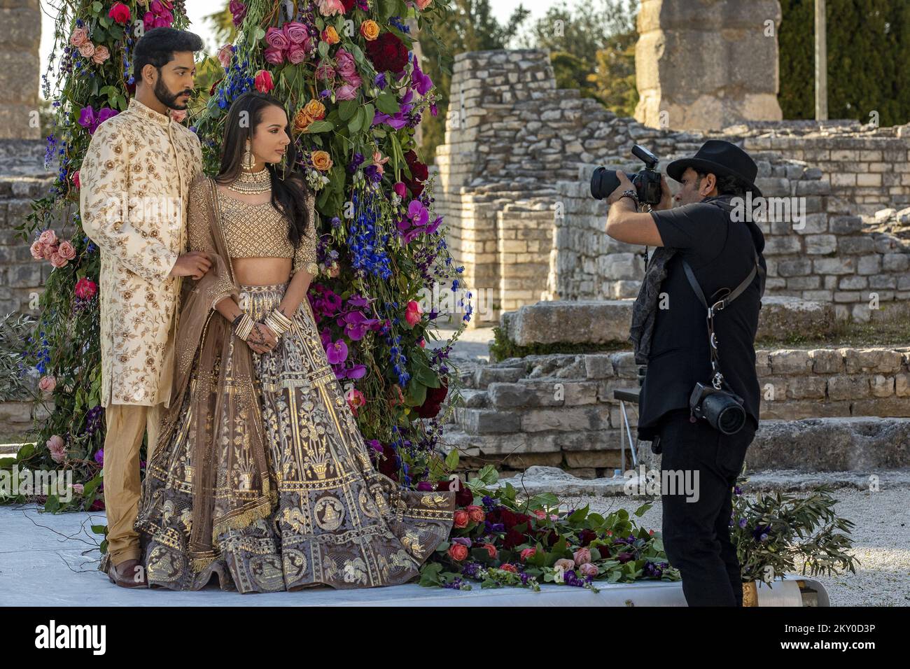 A stylized shooting at the Pula Amphitheater under the direction of ...