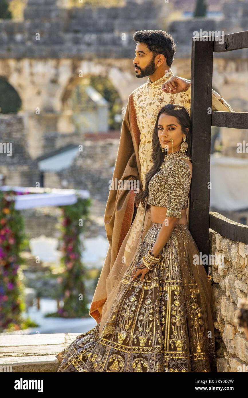 A stylized shooting at the Pula Amphitheater under the direction of ...