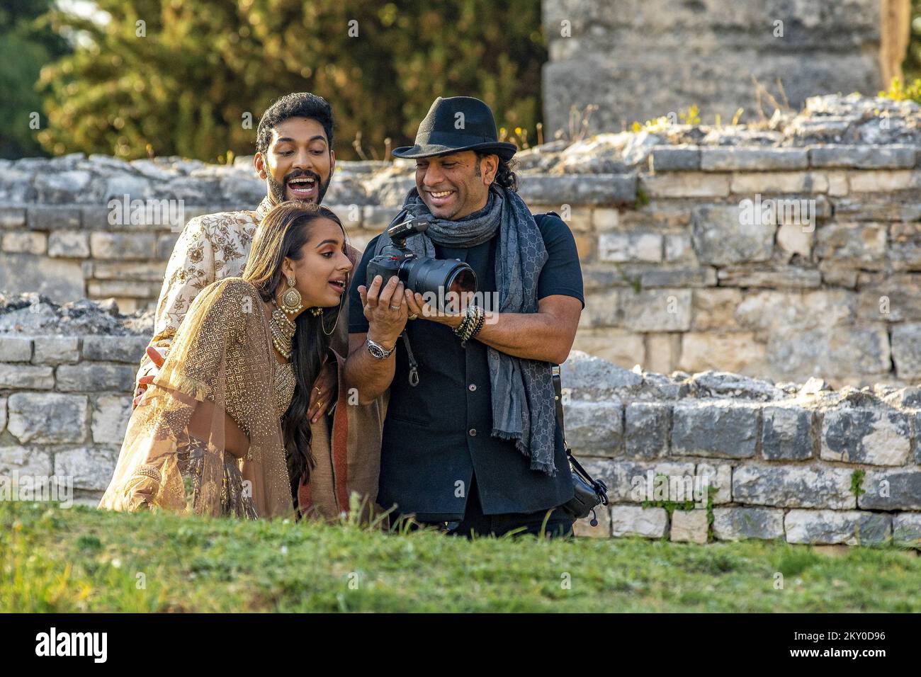 A stylized shooting at the Pula Amphitheater under the direction of ...
