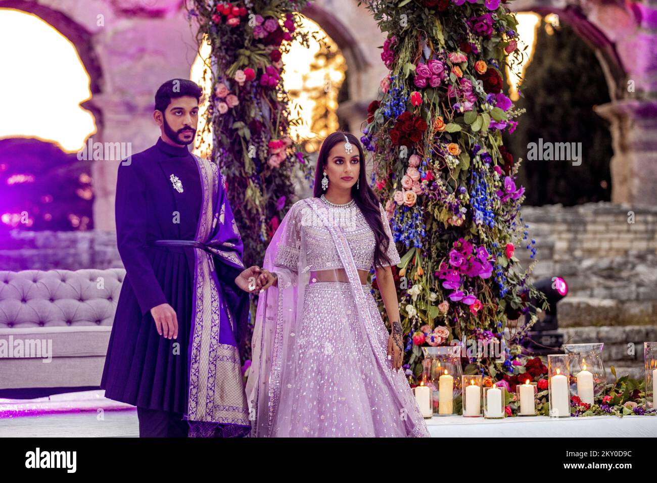 A stylized shooting at the Pula Amphitheater under the direction of ...
